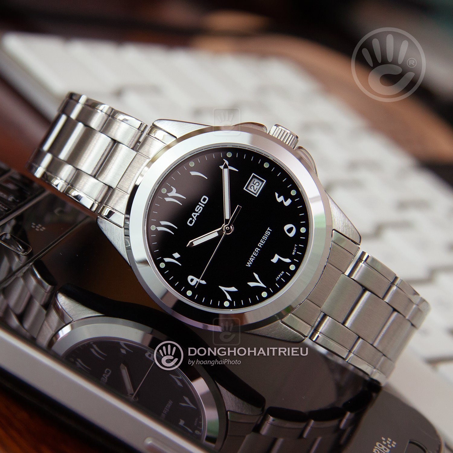 Đồng hồ Casio MTP-1215A-1B3DF - Nam - Quartz (Pin) - Dây Kim Loại