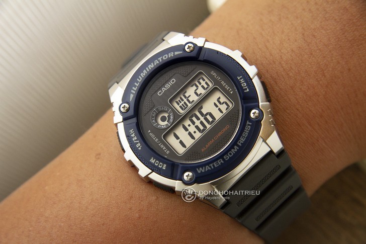 Đồng hồ Casio W-216H-2AVDF giá rẻ, thay pin miễn phí trọn đời