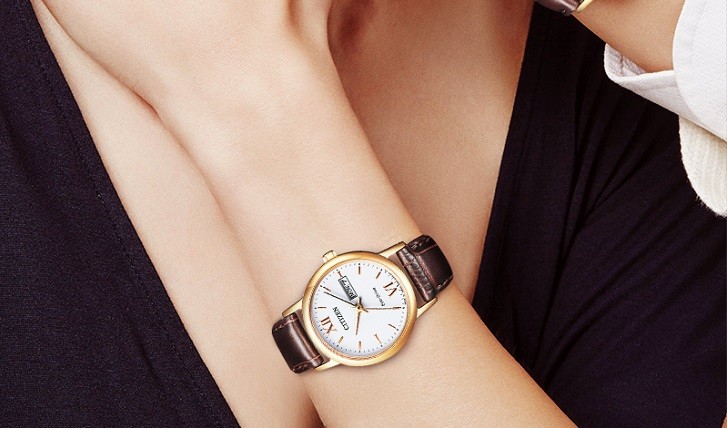 Đồng hồ nữ Citizen EW3252-07A tích hợp bộ máy Eco-Drive