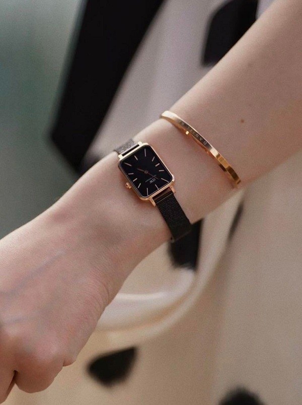 Daniel Wellington Quadro Pressed Ashfield DW00100433 chính hãng