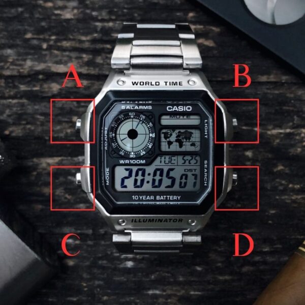Cách chỉnh giờ, ngày đồng hồ điện tử Casio 4 nút dễ hiểu nhất