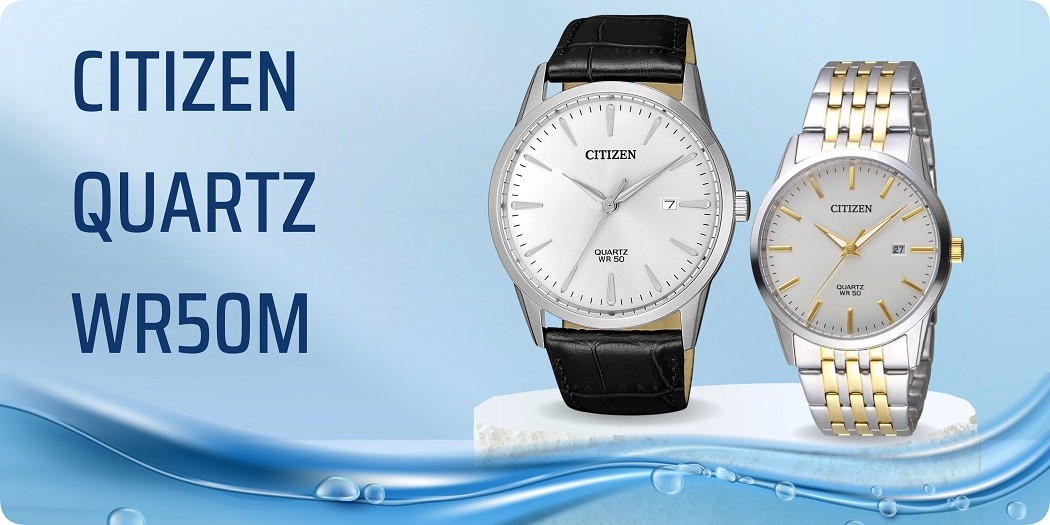Đồng hồ Citizen Quartz WR50 chống nước, BH 5 năm, góp 0%