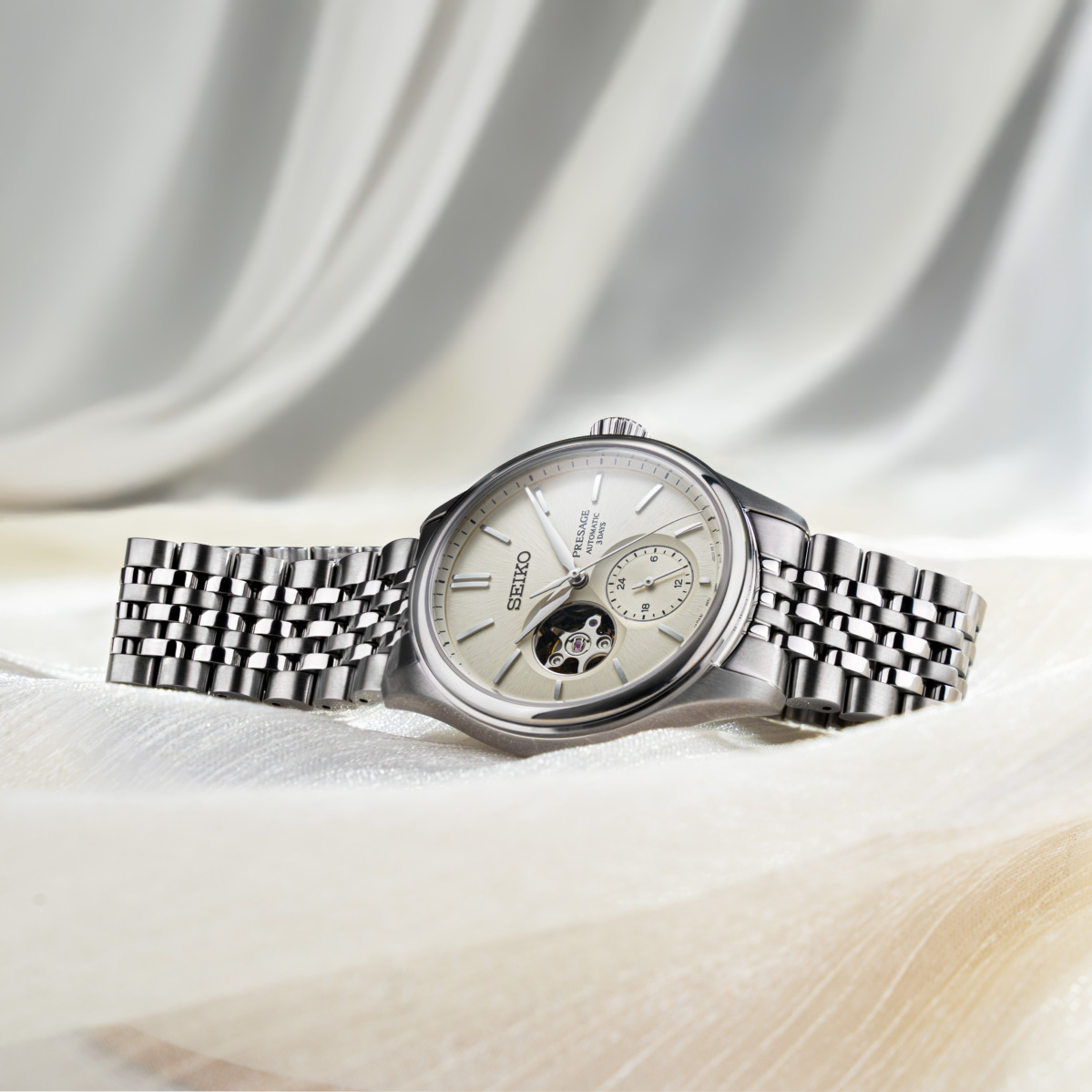 Seiko Presage Classic Series Open Heart SPB469J1 Shiro-iro