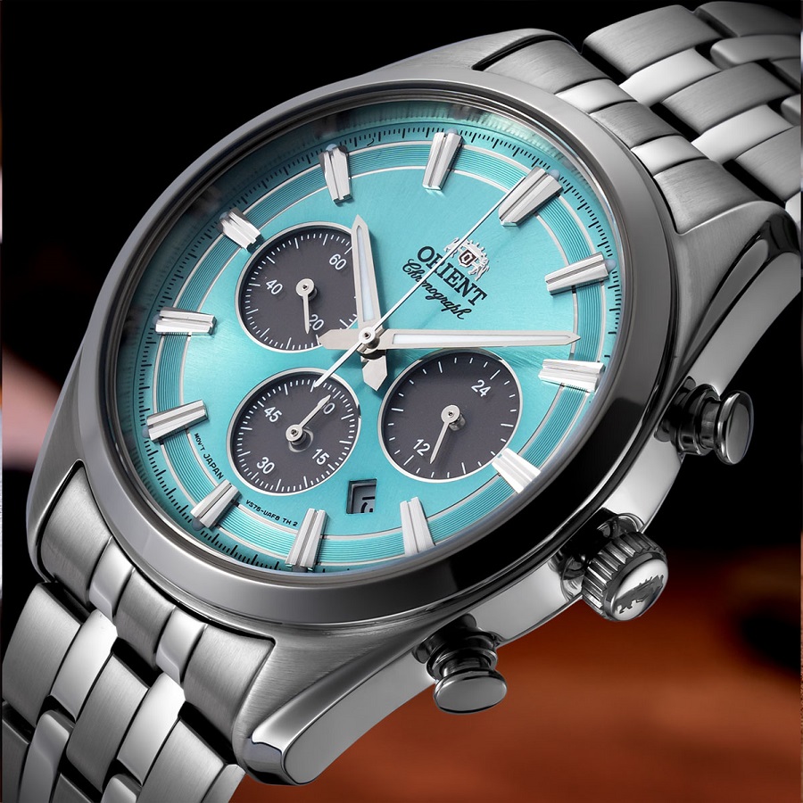 Orient Solar Chronograph RA-TX0304L10B Sky Blue