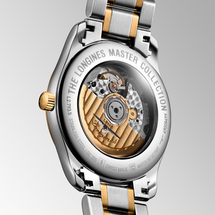 Longines Master L2.793.5.37.7 đồng hồ vàng 18K đính kim cương