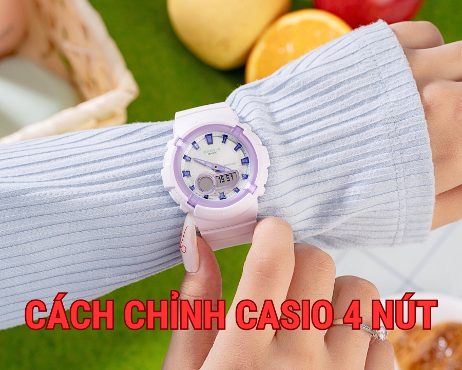Cách chỉnh giờ, ngày đồng hồ điện tử Casio 4 nút dễ hiểu nhất