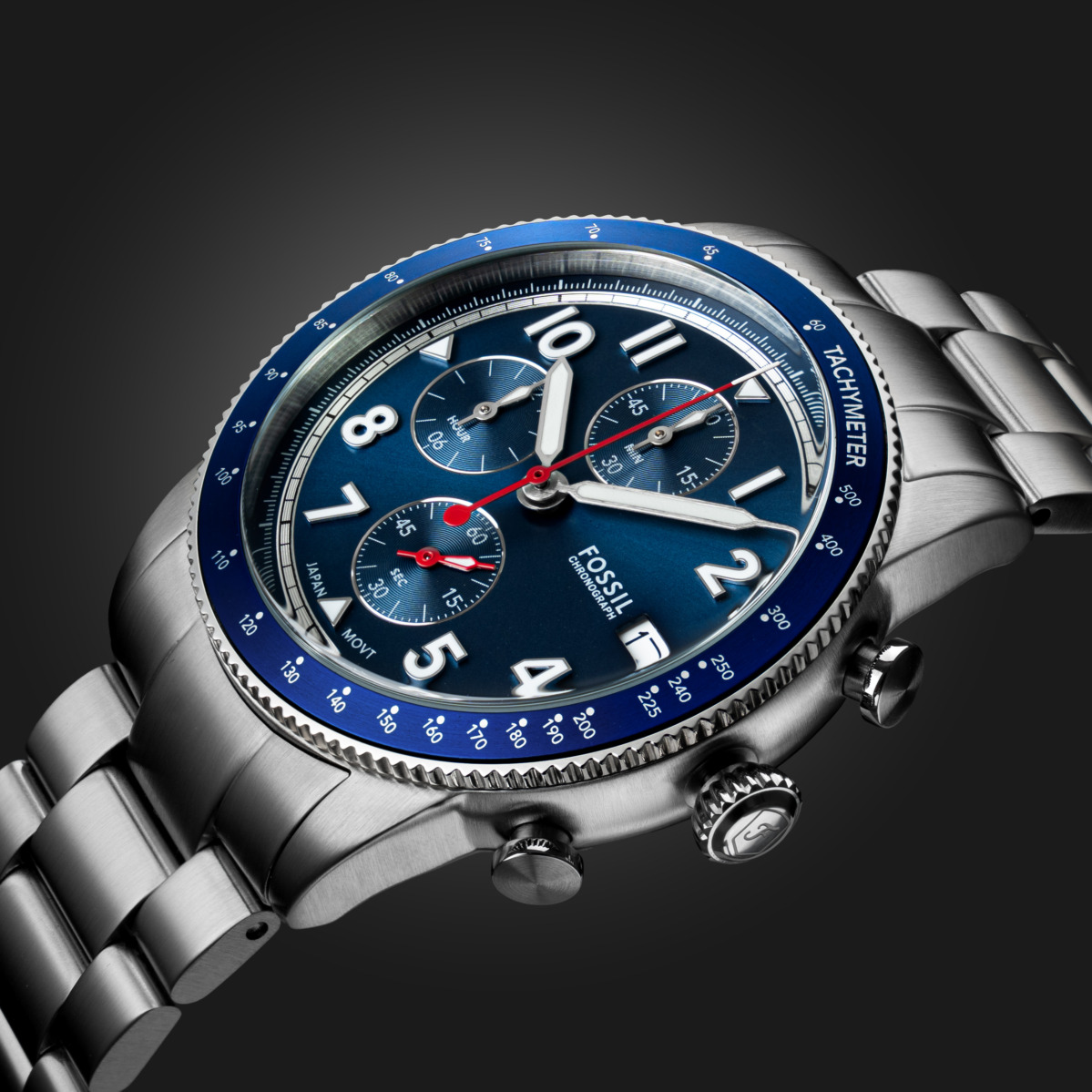 Fossil SPORT TOURER FS6047 Bản Dây Thép