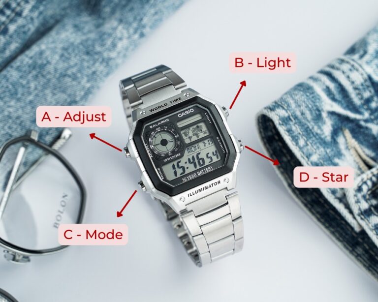 Cách chỉnh đồng hồ Casio 4 nút dễ hiểu nhất, ai cũng làm được