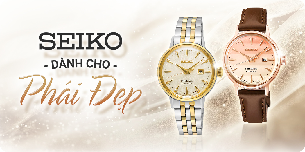 Đồng hồ Seiko nữ đẹp, thời trang, chính hãng, mẫu mới BH 5 năm